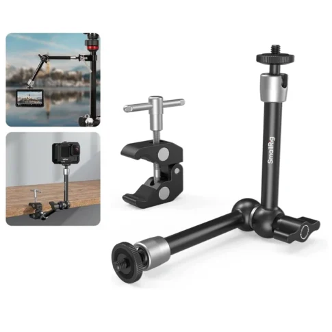 Smallrig Crab-Shaped Clamp & Magic Arm (11’’) for LCD Monitors & LED ...