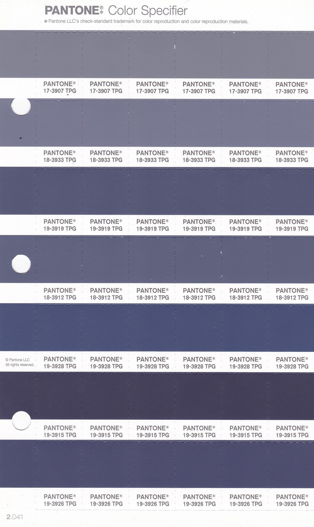 PANTONE 19-3928 TPG Blue Indigo Replacement Page (Fashion, Home ...