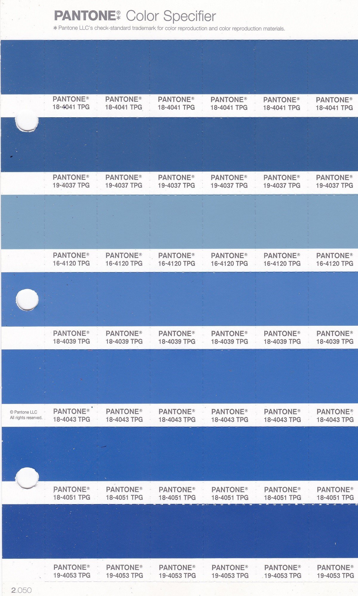 PANTONE 19-4037 TPG Bright Cobalt Replacement Page (Fashion, Home ...