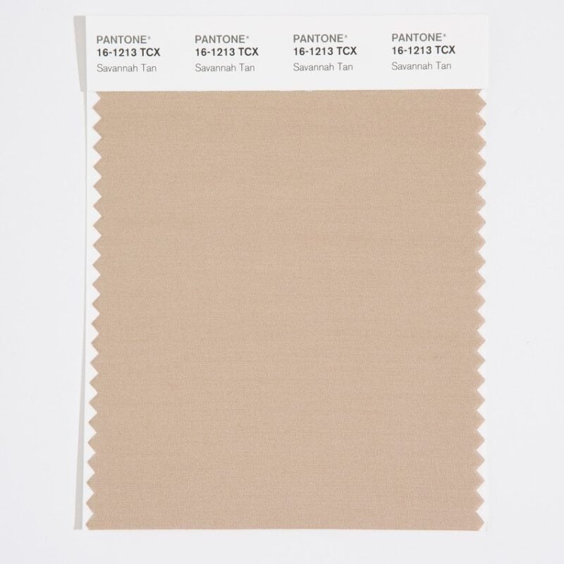 Pantone 16-1213 TCX Swatch Card Savannah Tan – Design Info