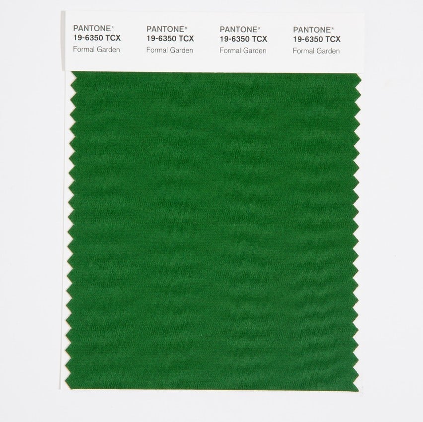 Pantone 19-6350 TCX Swatch Card Formal Garden – Design Info