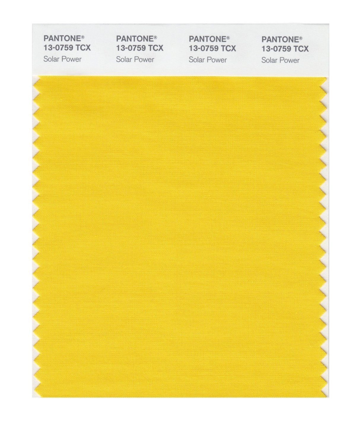 Pantone 13-0759 TCX Swatch Card Solar Power – Design Info