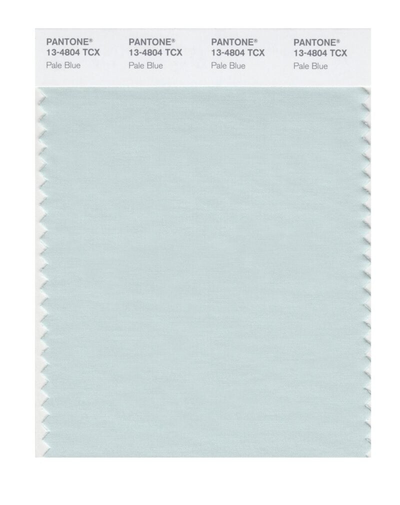 Pantone 13-4804 TCX Swatch Card Pale Blue – Design Info