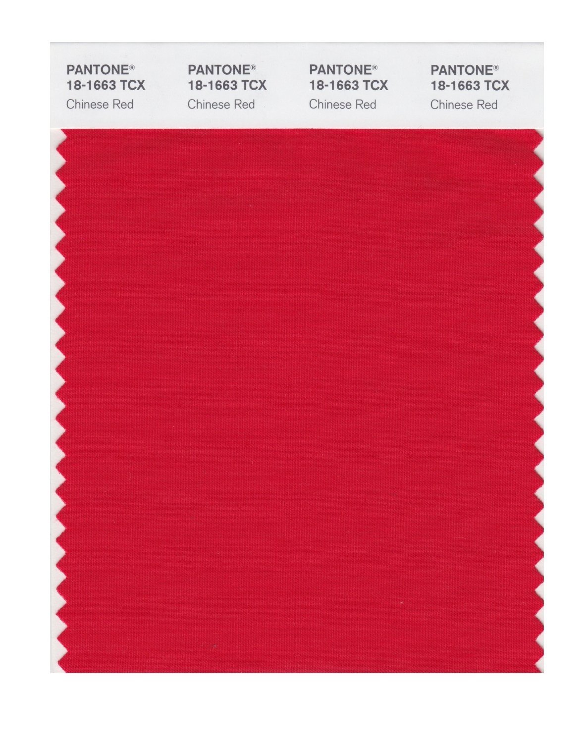 Pantone 18-1663 TCX Swatch Card Chinese Red – Design Info