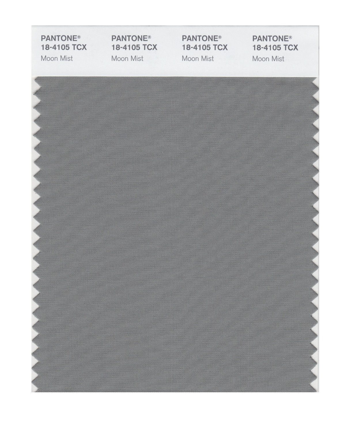 Pantone 18-4105 TCX Swatch Card Moon Mist – Design Info
