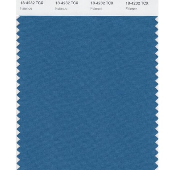 Pantone 18-4232 TCX Swatch Card Faience – Design Info