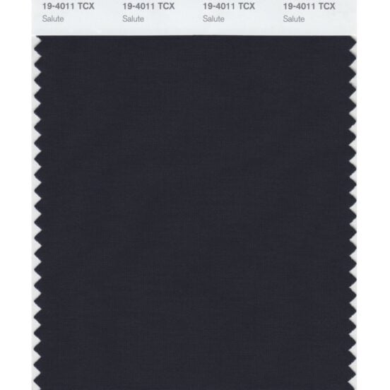 Pantone 19-4011 TCX Swatch Card Salute – Design Info