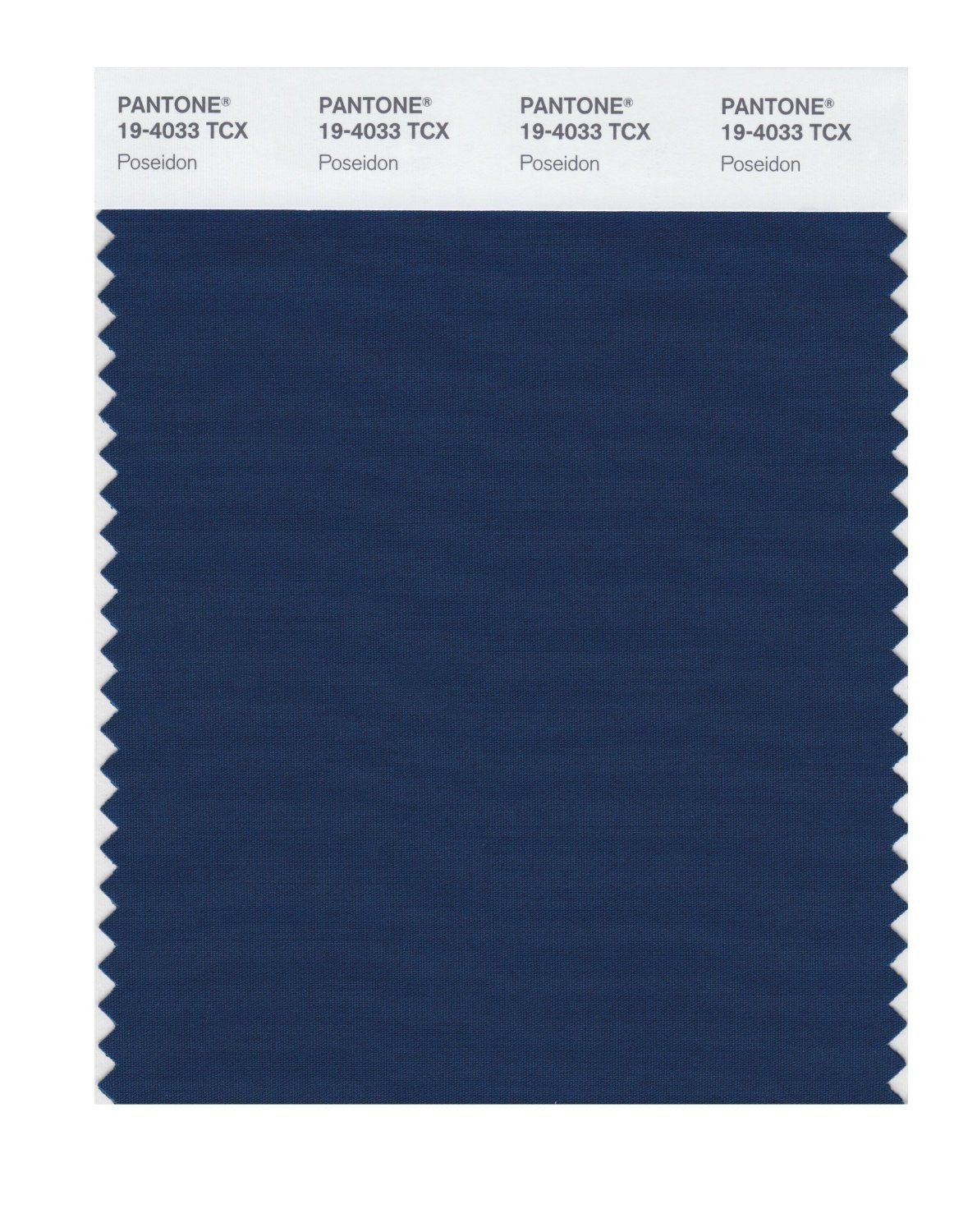 Pantone 19-4033 TCX Swatch Card Poseidon – Design Info